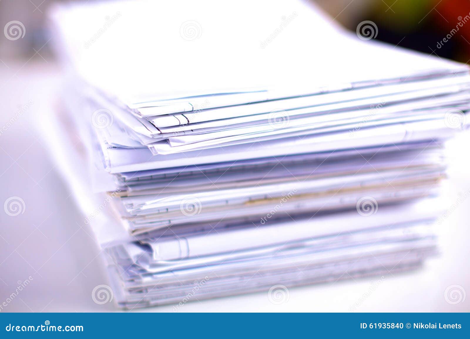 File Stack, File Folder with White Background Stock Photo - Image of ...