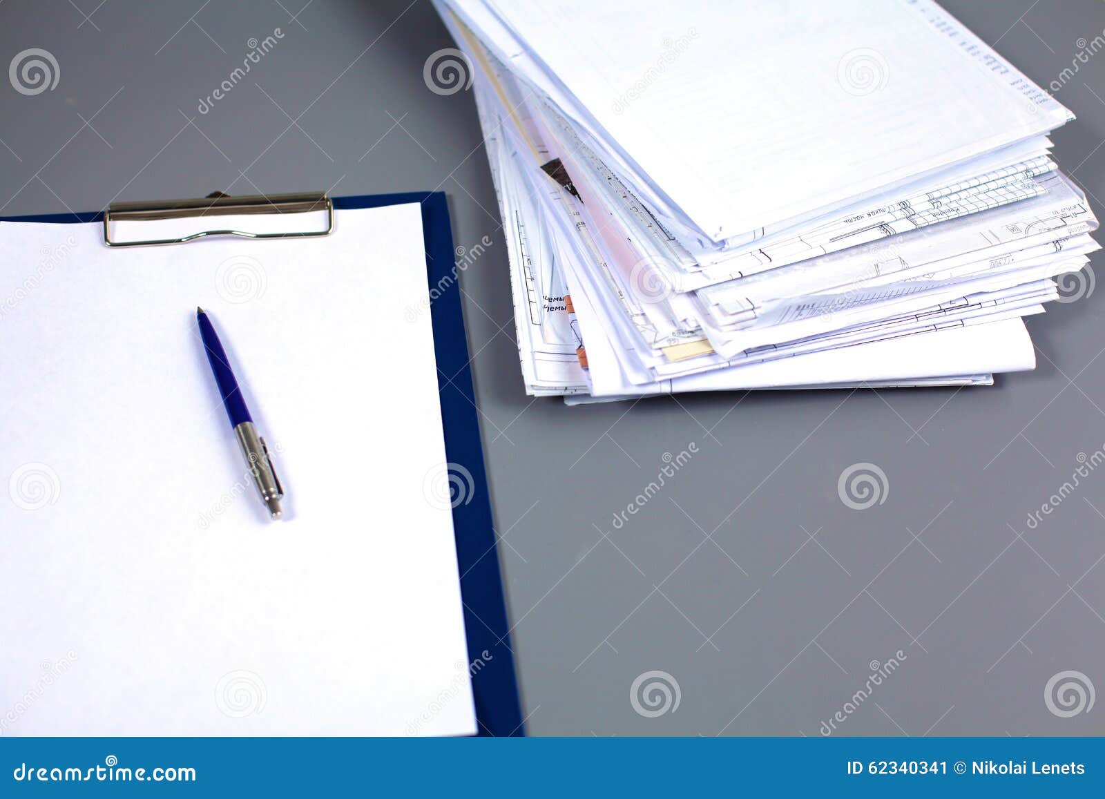 File Stack, File Folder with White Background Stock Image - Image of ...