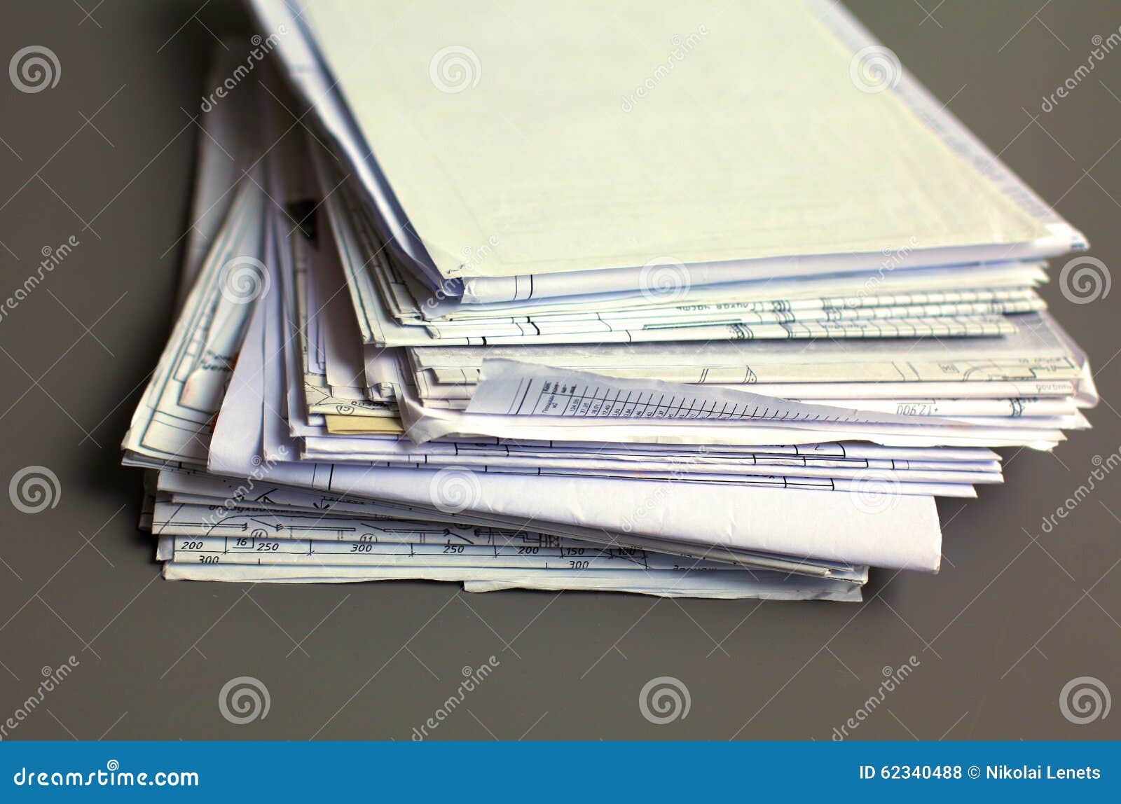 File Stack, File Folder with White Background Stock Photo - Image of ...
