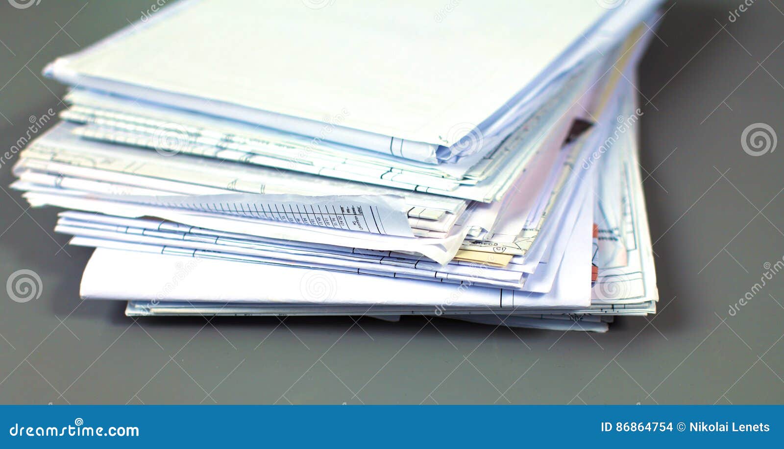 File Stack, File Folder with White Background Stock Photo - Image of ...