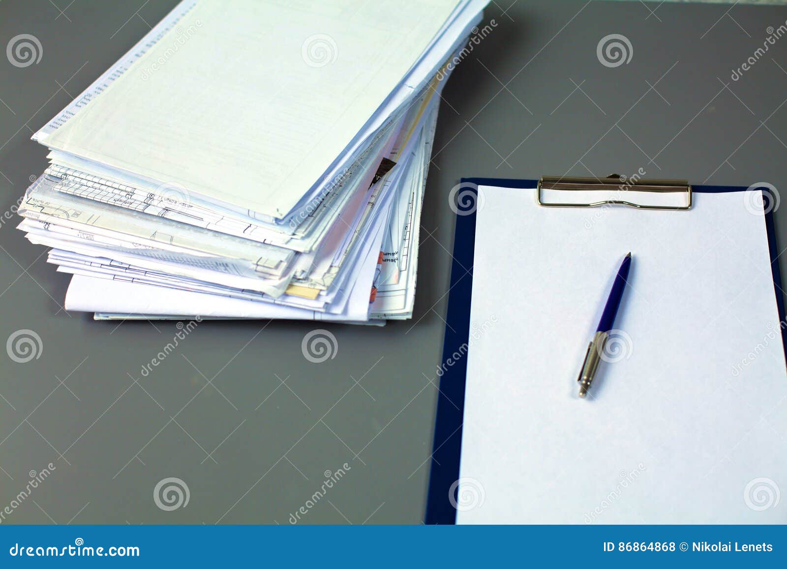 File Stack, File Folder with White Background Stock Photo - Image of ...