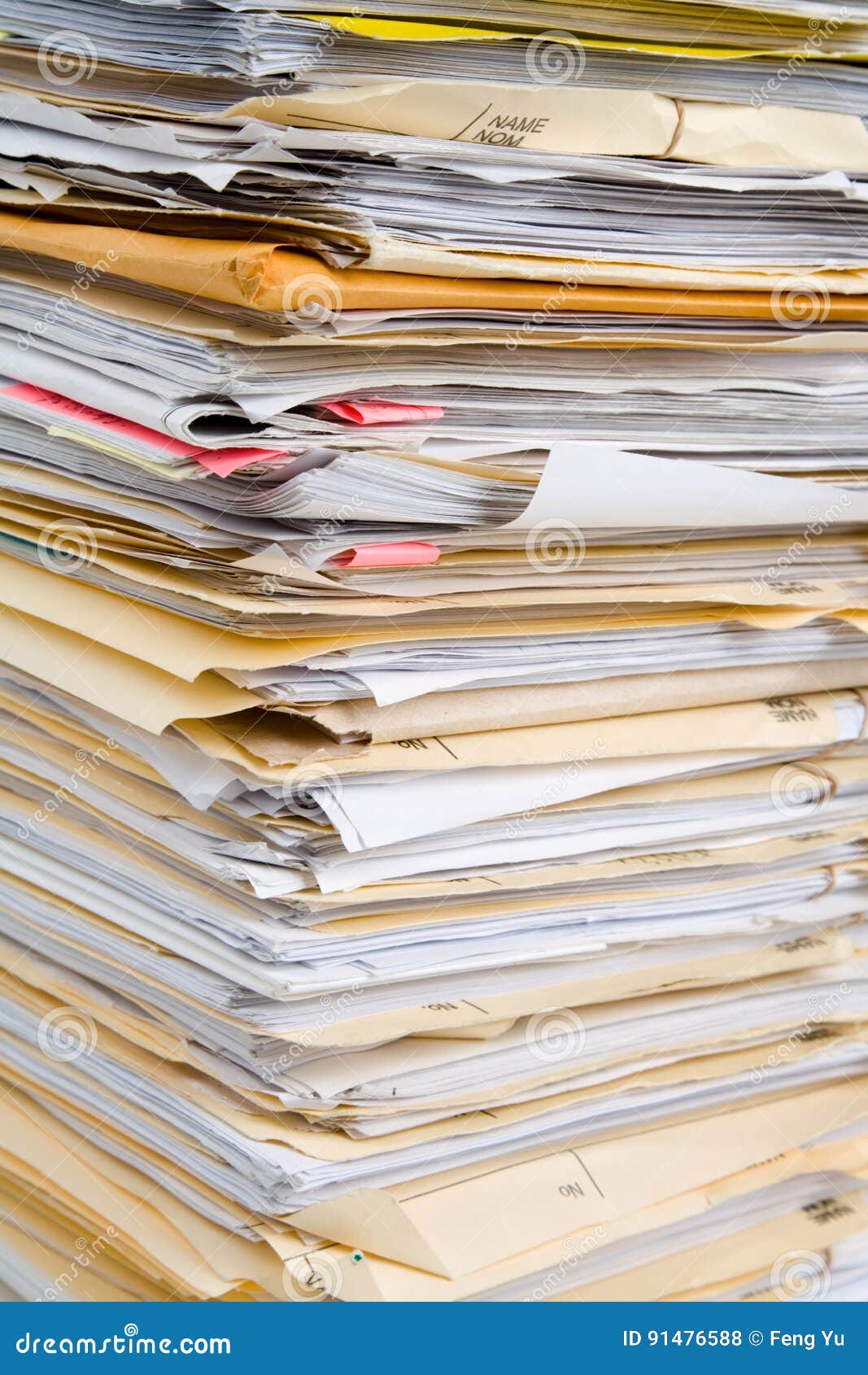 File Stack stock photo. Image of line, material, data - 91476588
