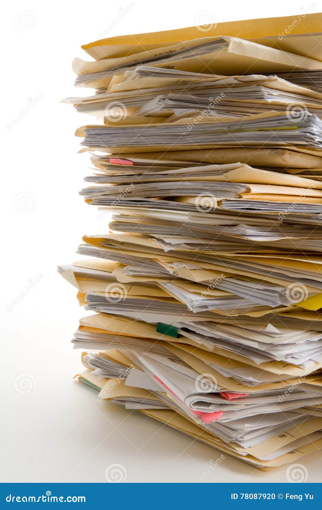 File Stack stock photo. Image of paperwork, document - 78087920