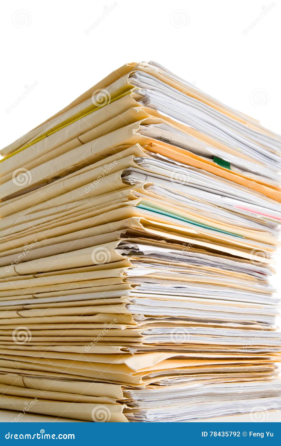File Stack stock photo. Image of file, business, white - 78435792
