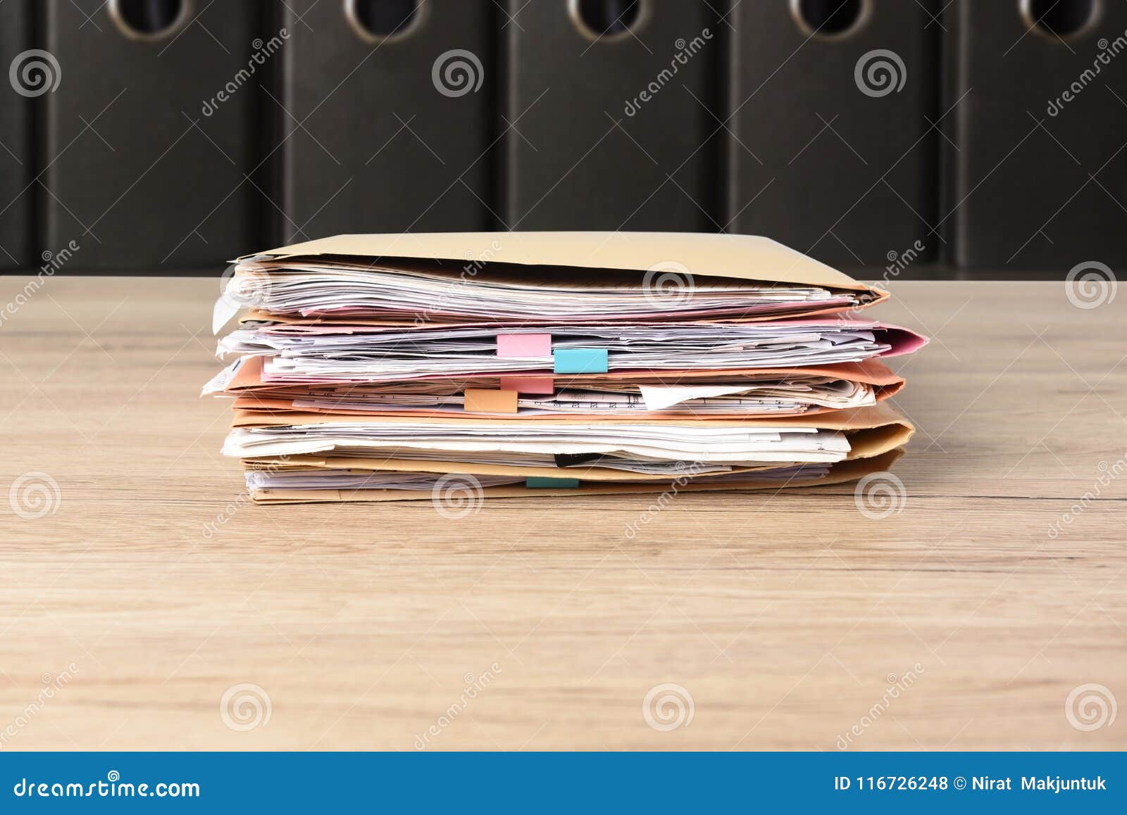 File Stack top view stock photo. Image of heap, file - 116726248