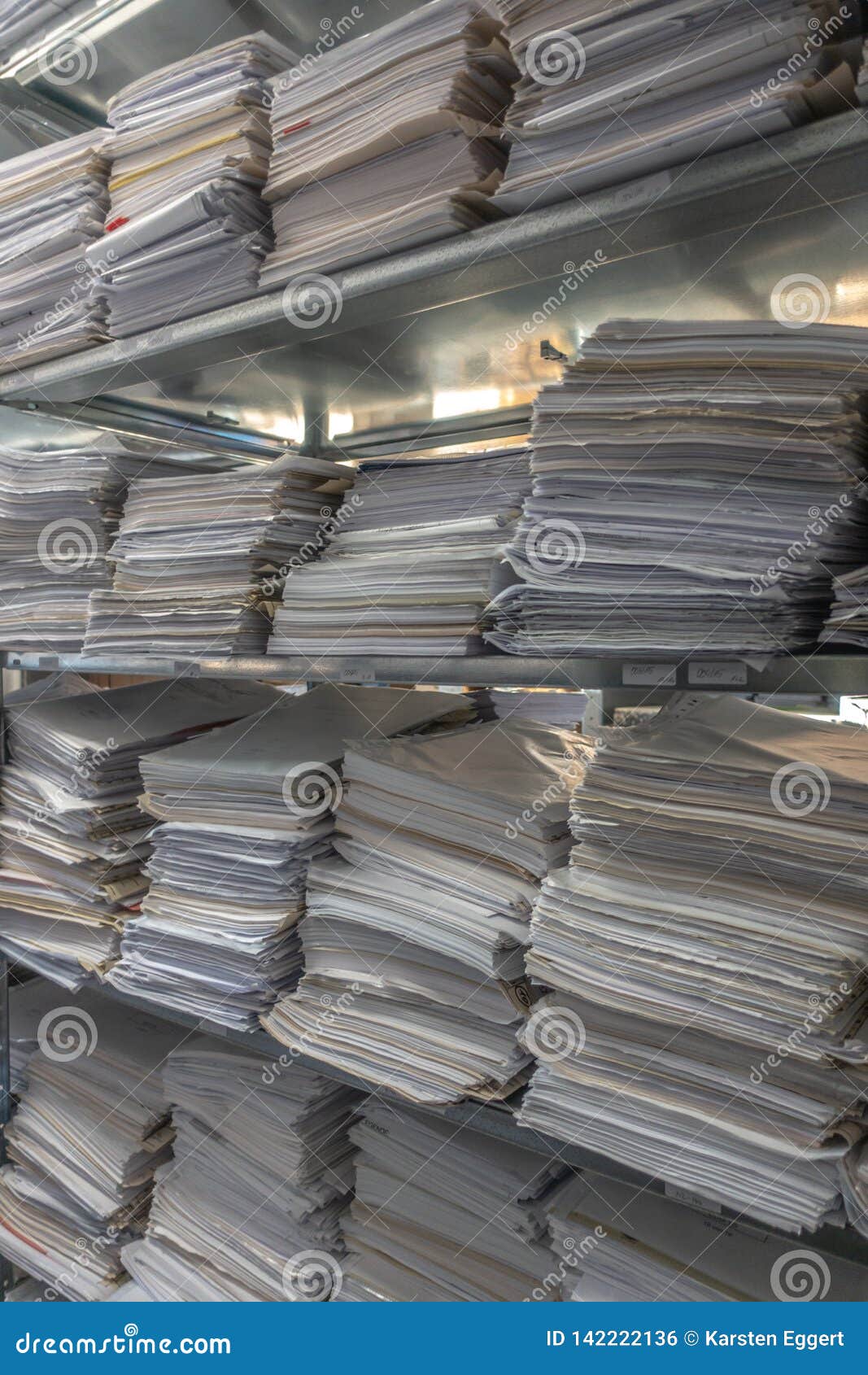 File Stacks are Stored in One Archive Stock Photo - Image of file ...