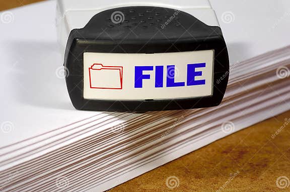 File Stamp stock image. Image of supplies, desk, work, stamp - 246977