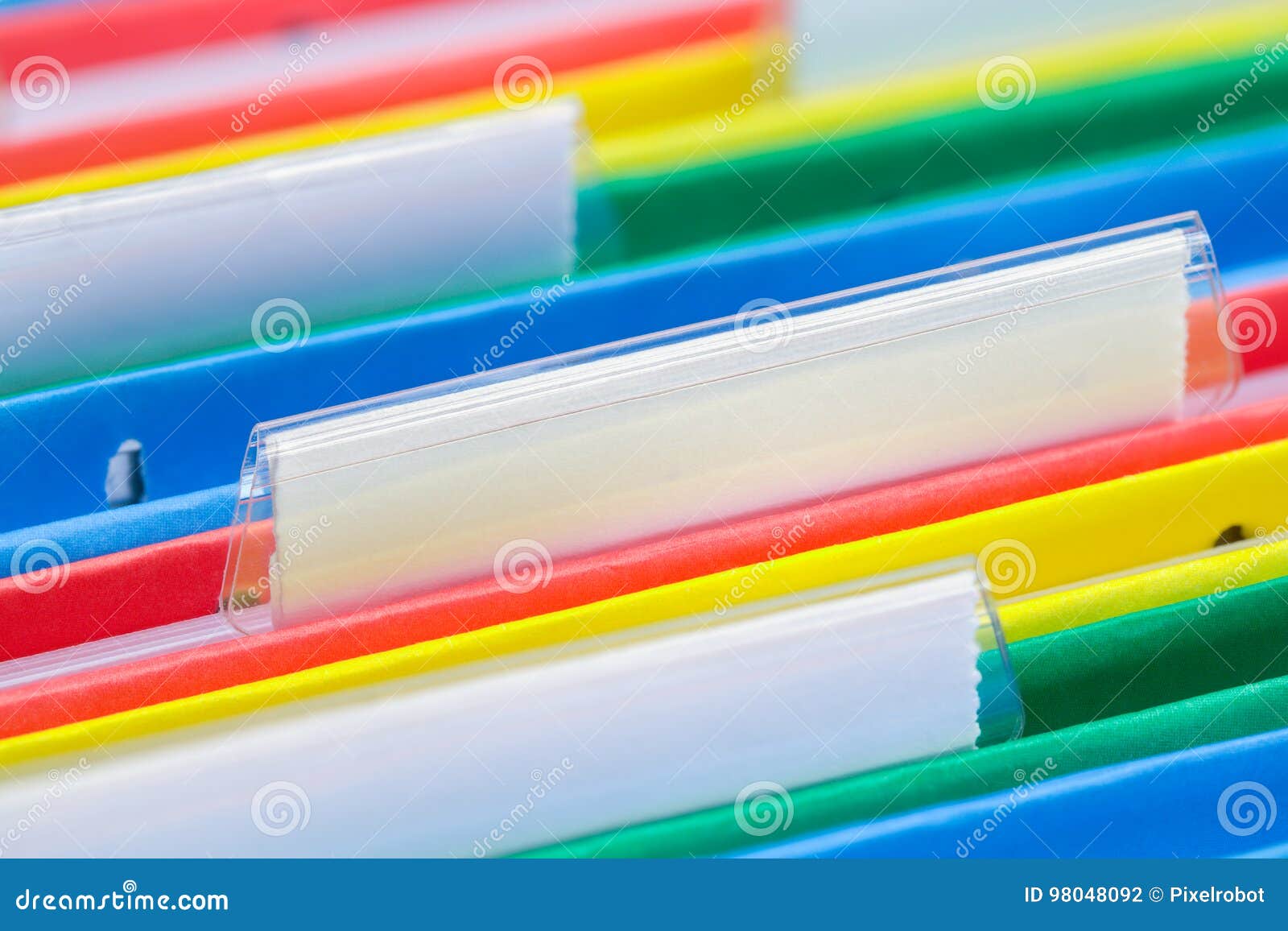 File Tab Close Up stock photo. Image of white, work, copy - 98048092