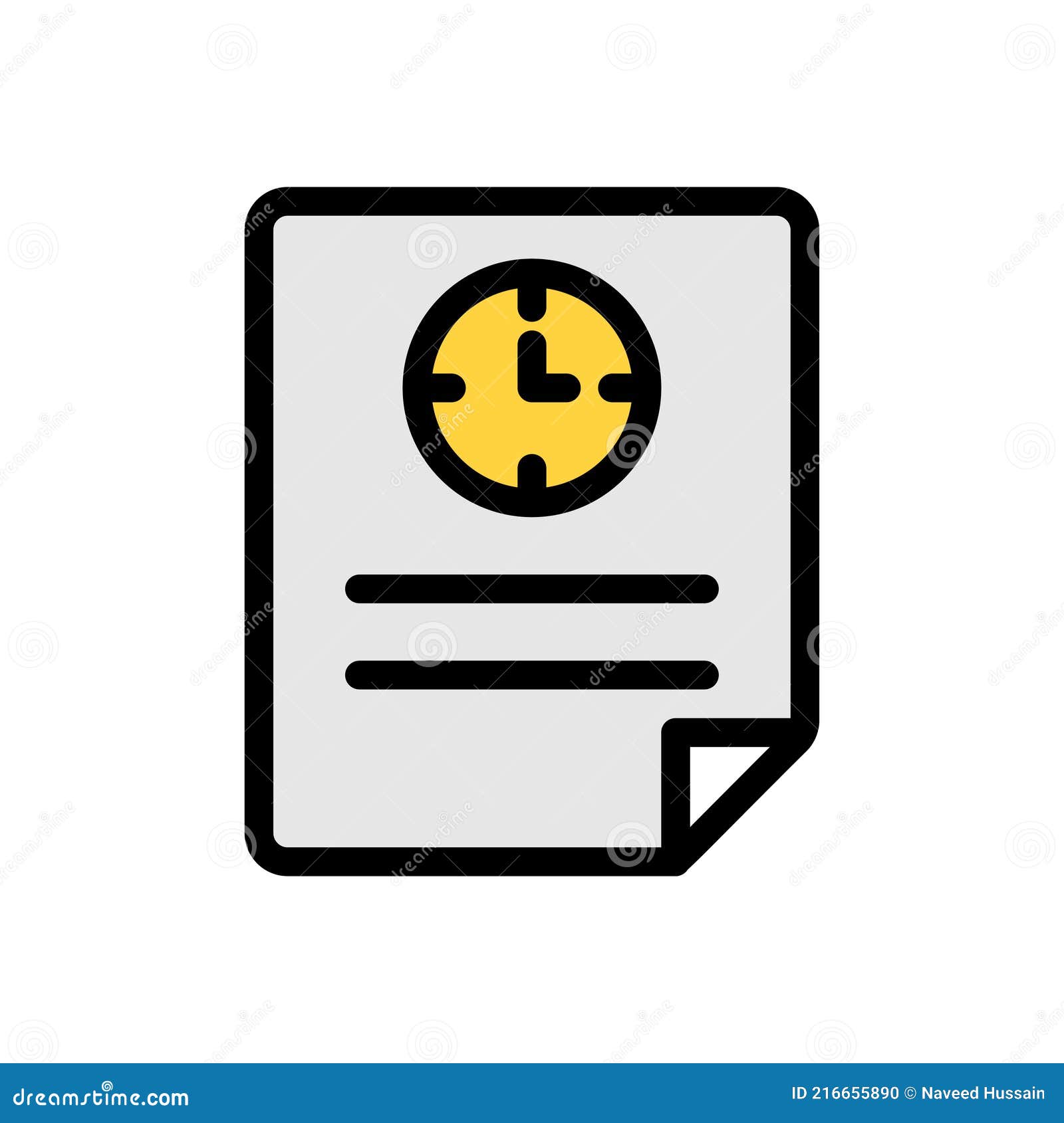 File time stock vector. Illustration of stopwatch, clock - 216655890