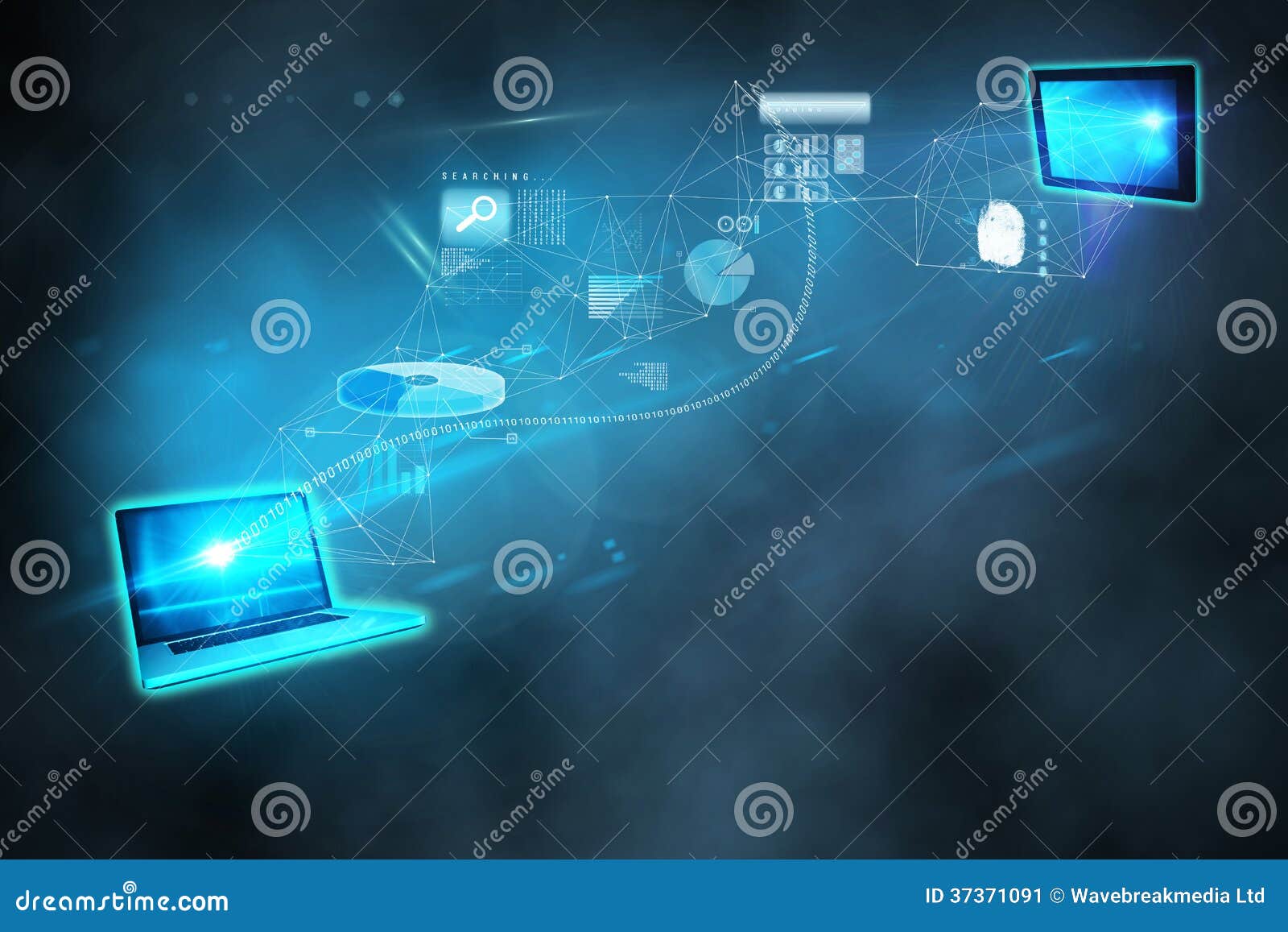 File Transfer Computing Background Stock Illustration - Illustration of ...