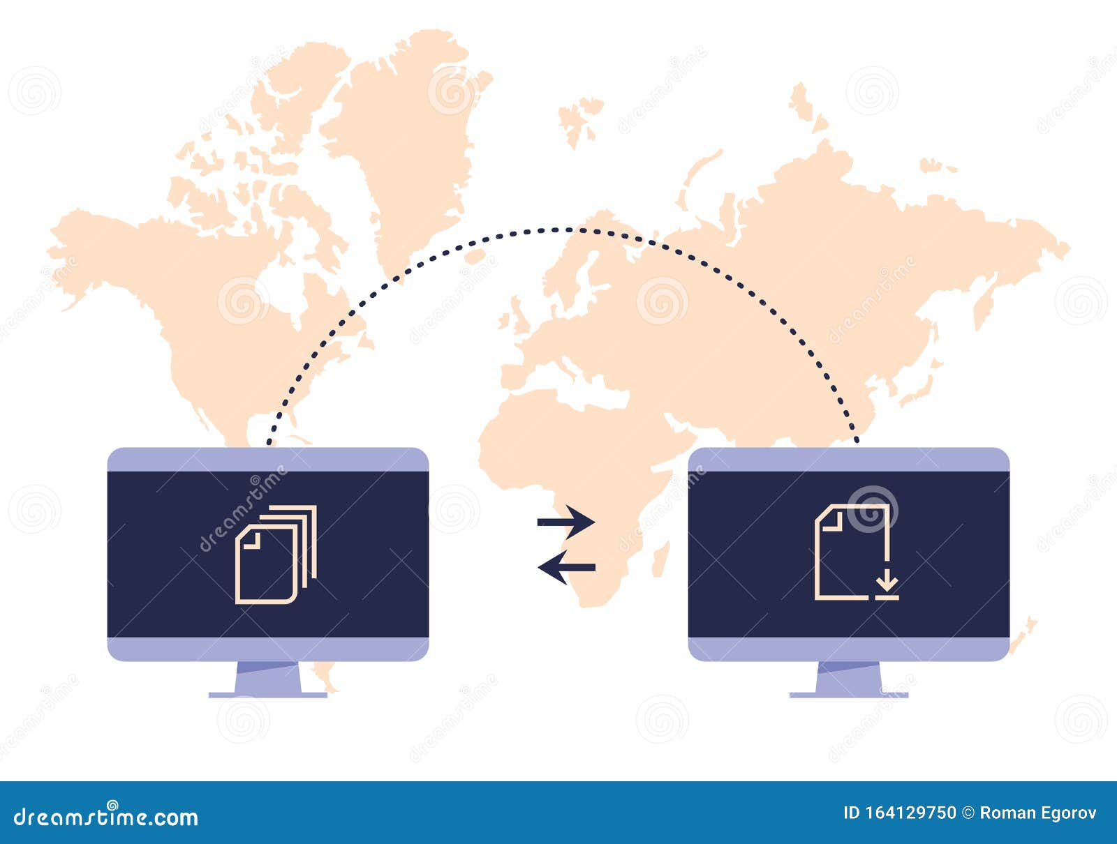 File Transfer Concept. Two Computers Transferred Documents, Exchangers ... File Transfer Concept. Two Computers Transferred Documents, Exchangers ...