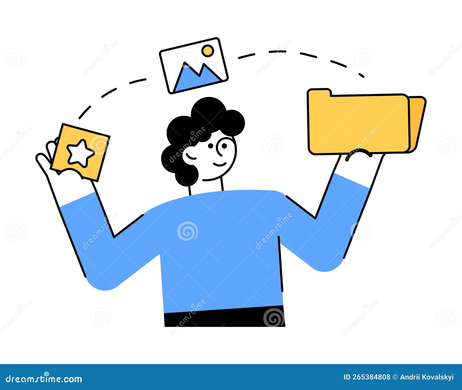 File Transfer Concept. Vector Illustration Stock Illustration ...