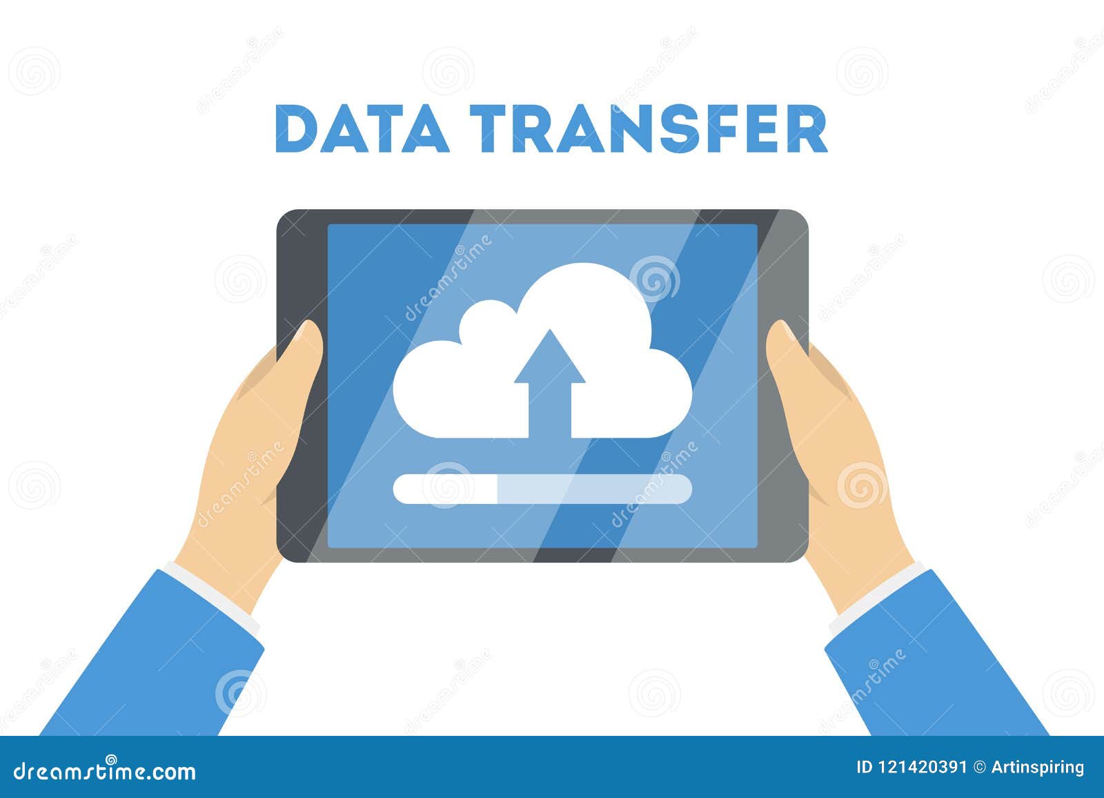 File transfer concept stock vector. Illustration of business - 121420391