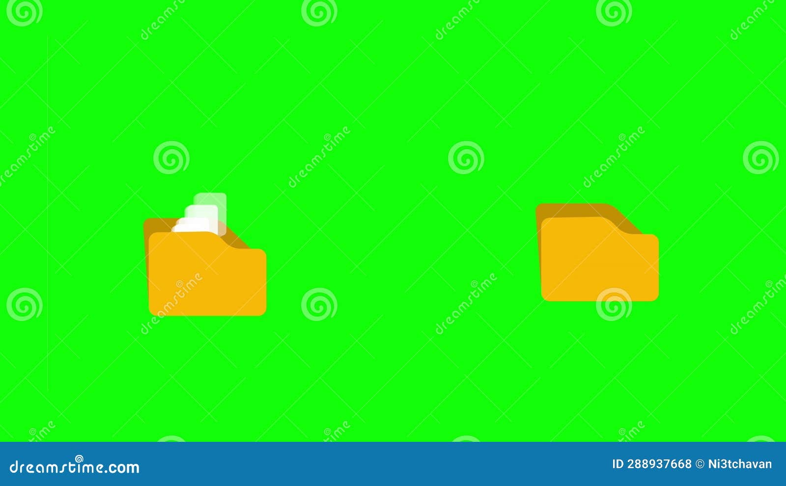 File Transfer on Green Background. Motion Graphics Stock Footage ...