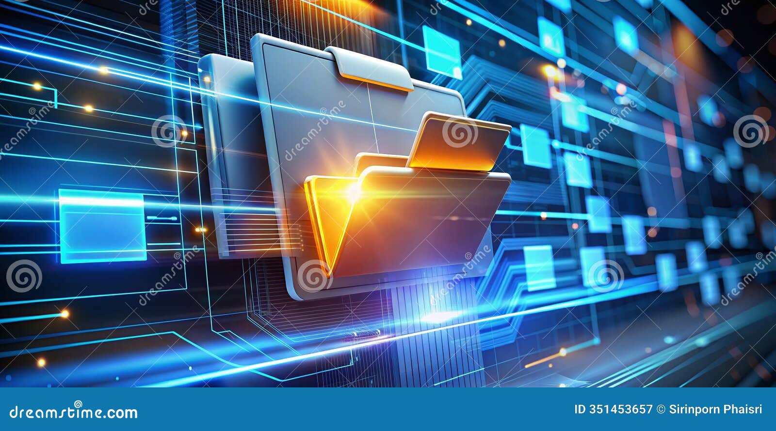 File Transfer in Progress Visualizing 45 Completion with a Virtual ...