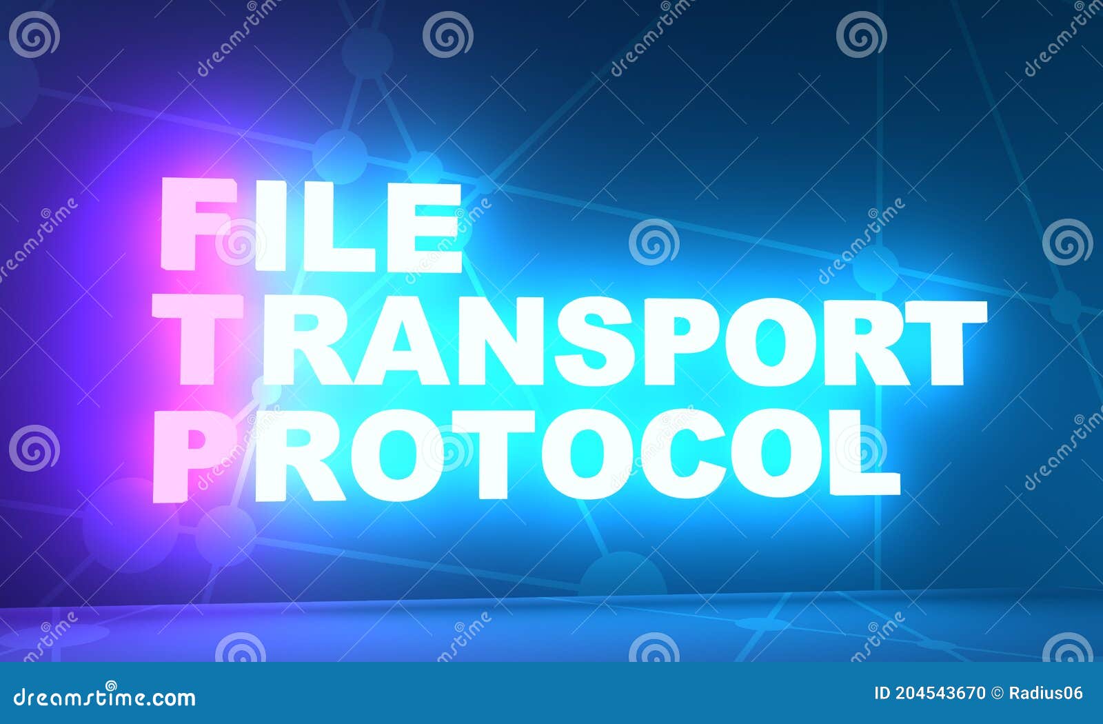 File Transfer Protocol stock illustration. Illustration of education ...