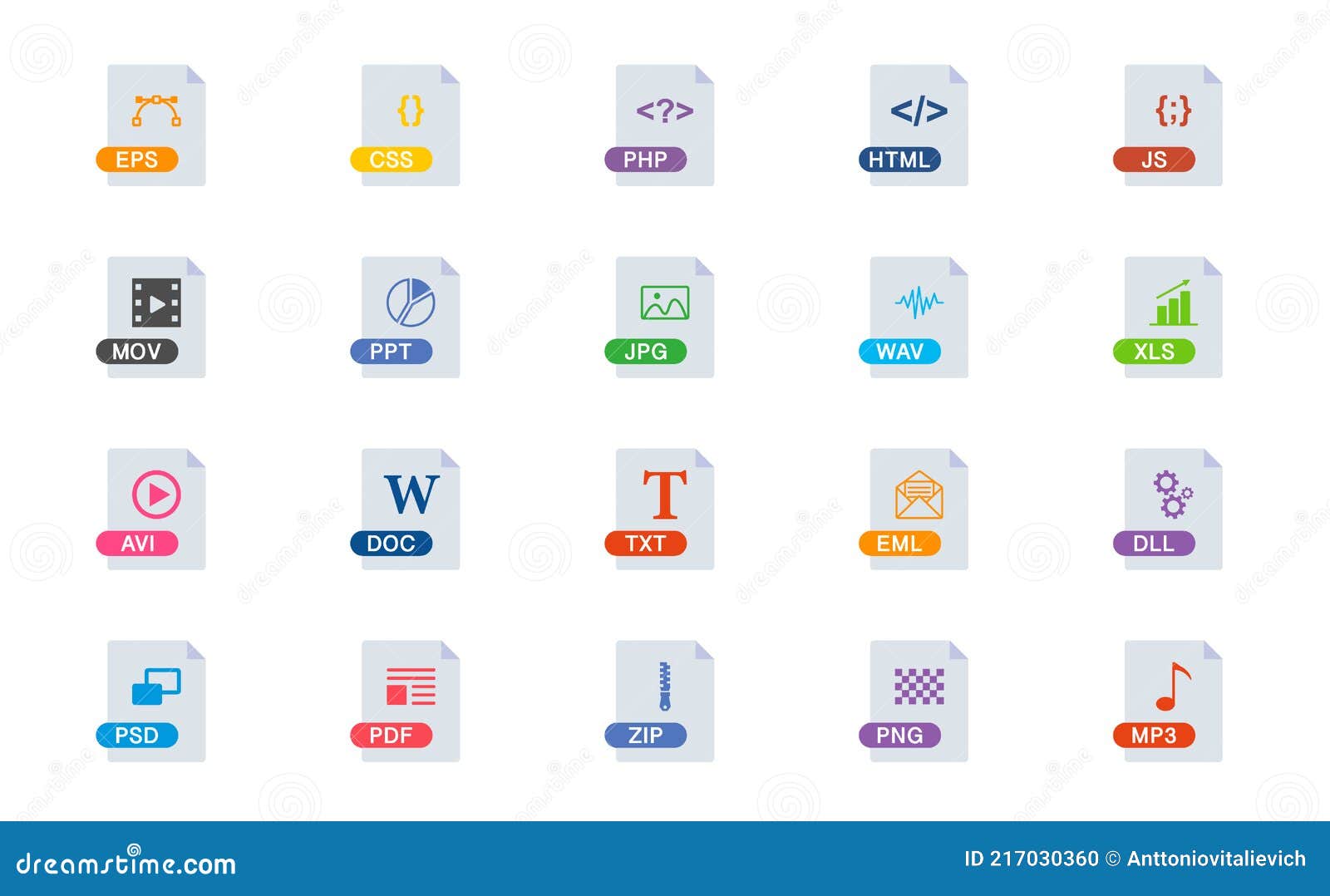 File Type Icons Set. Format and Extension of Documents. File Format ... File Type Icons Set. Format and Extension of Documents. File Format ...