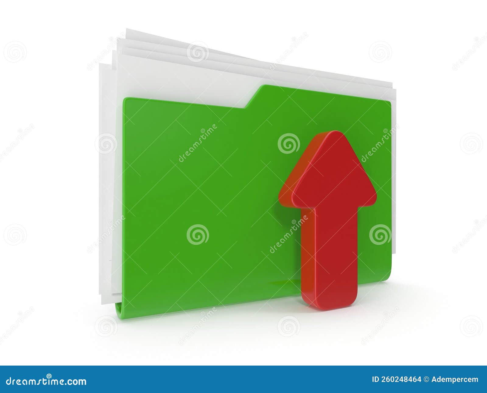 File Upload Concept stock illustration. Illustration of folder - 260248464