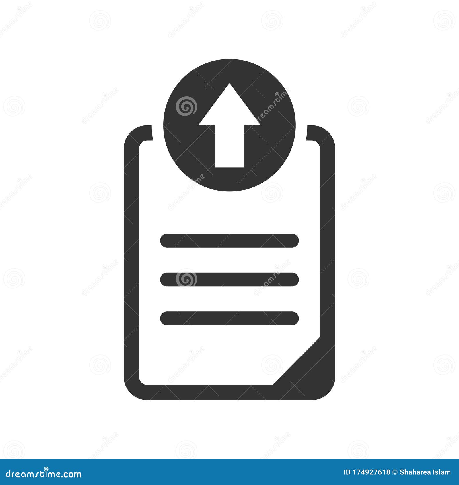 File upload icon stock vector. Illustration of upload - 174927618