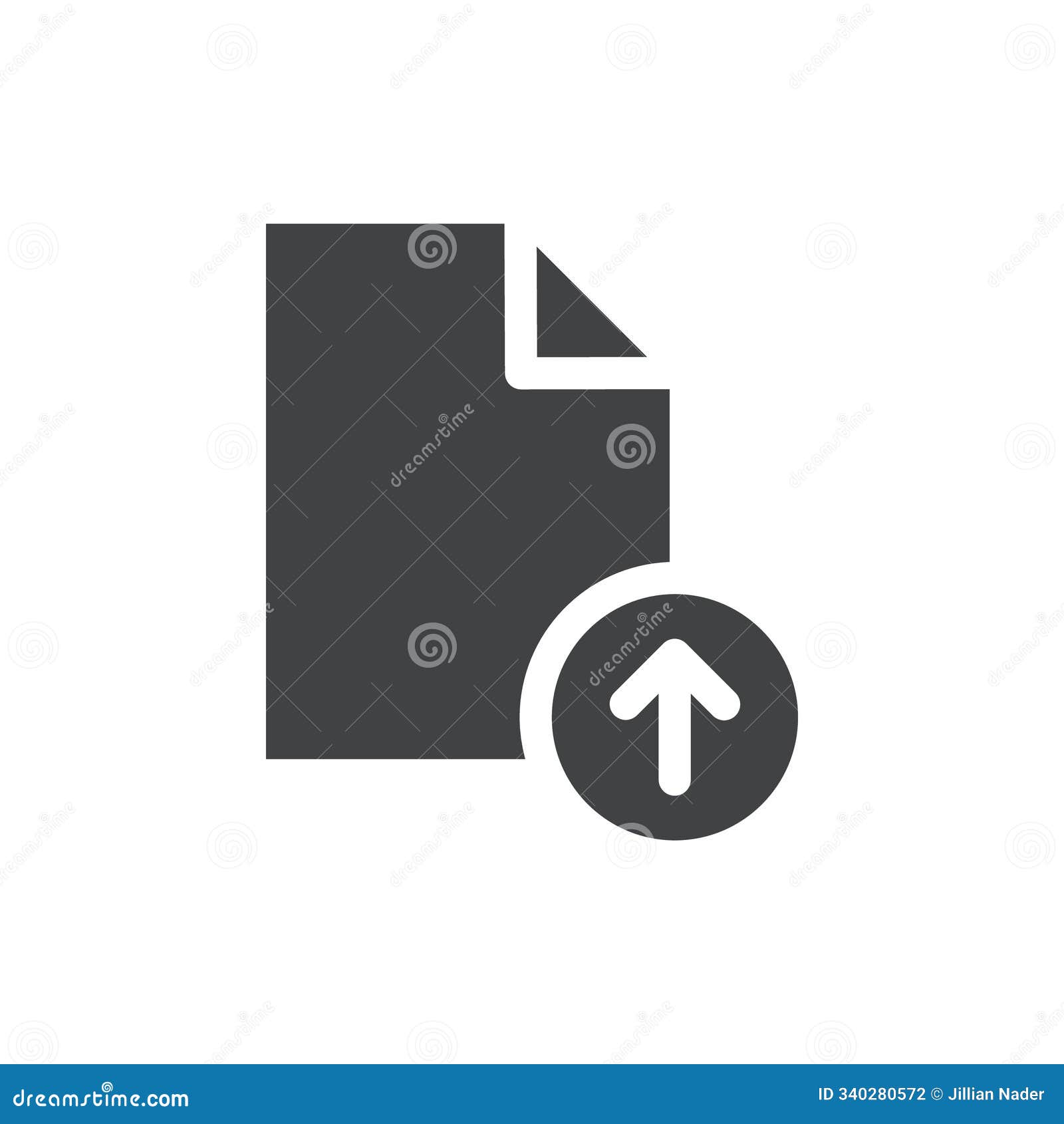 File Upload Icon Simple Vector Symbol Stock Vector - Illustration of ...