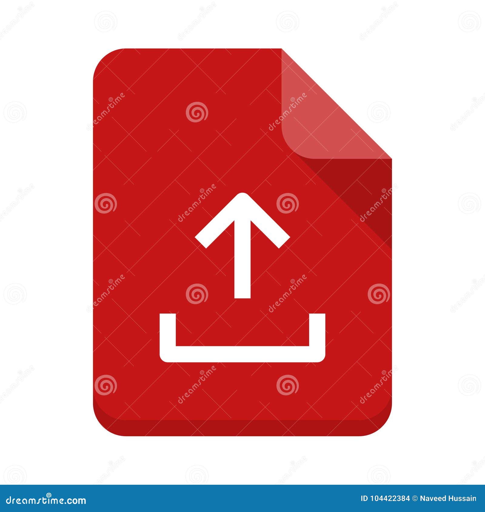 File Upload Vector Flat Icon Stock Vector - Illustration of line ...