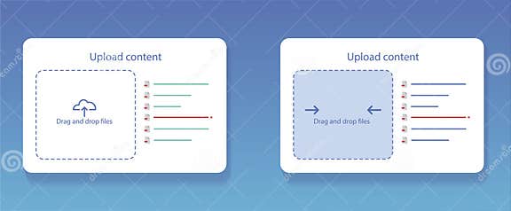 File Uploader Interface Design, Image Upload Window, Web Page Vector ...