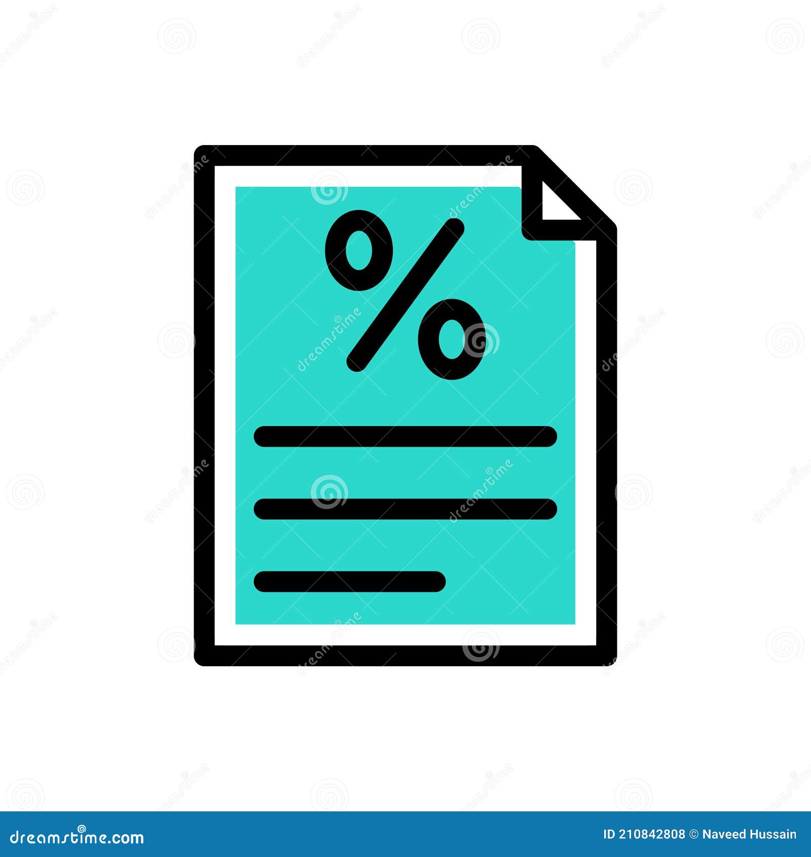 File stock vector. Illustration of linear, withhold - 210842808