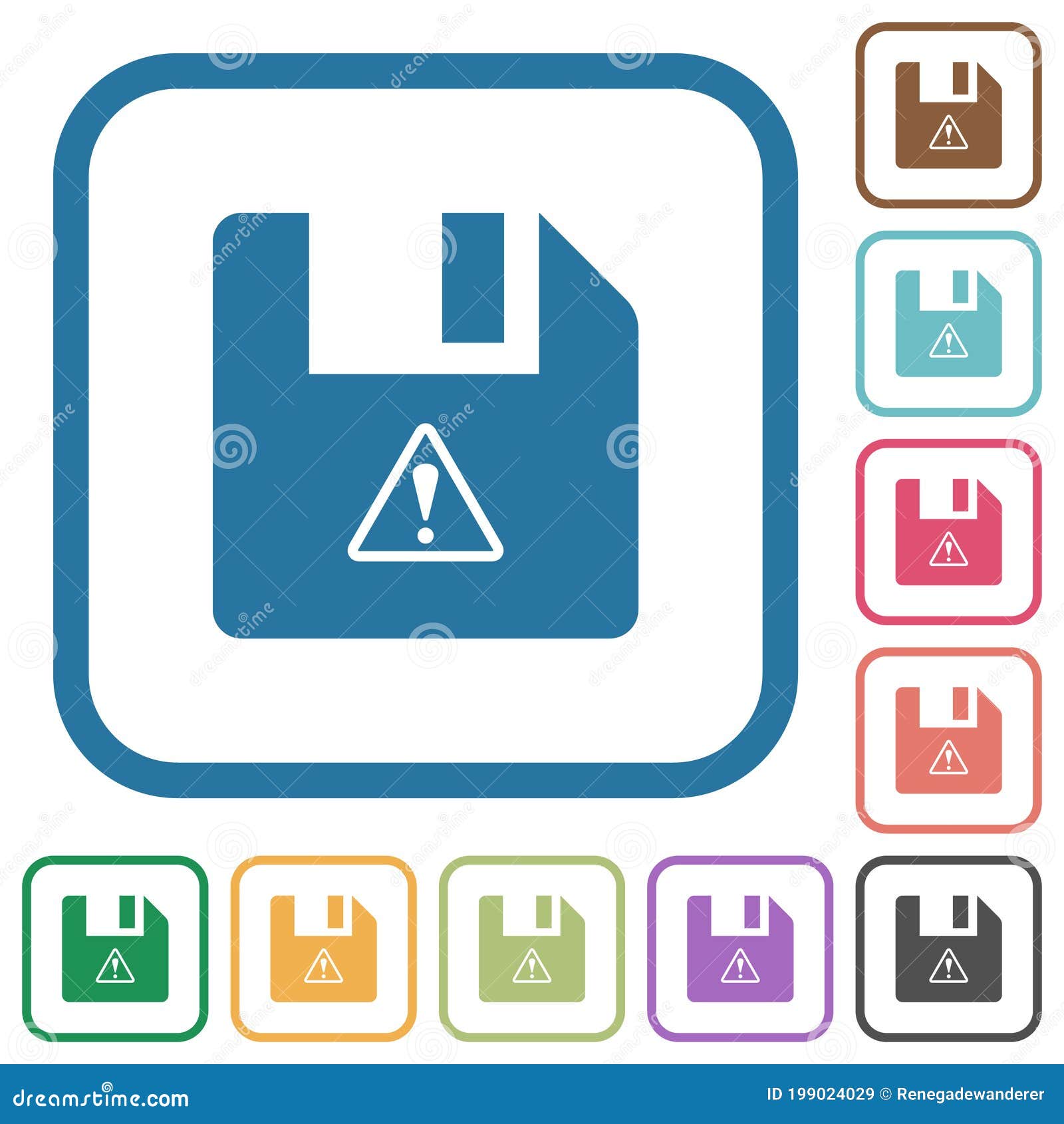 File warning simple icons stock vector. Illustration of medium - 199024029