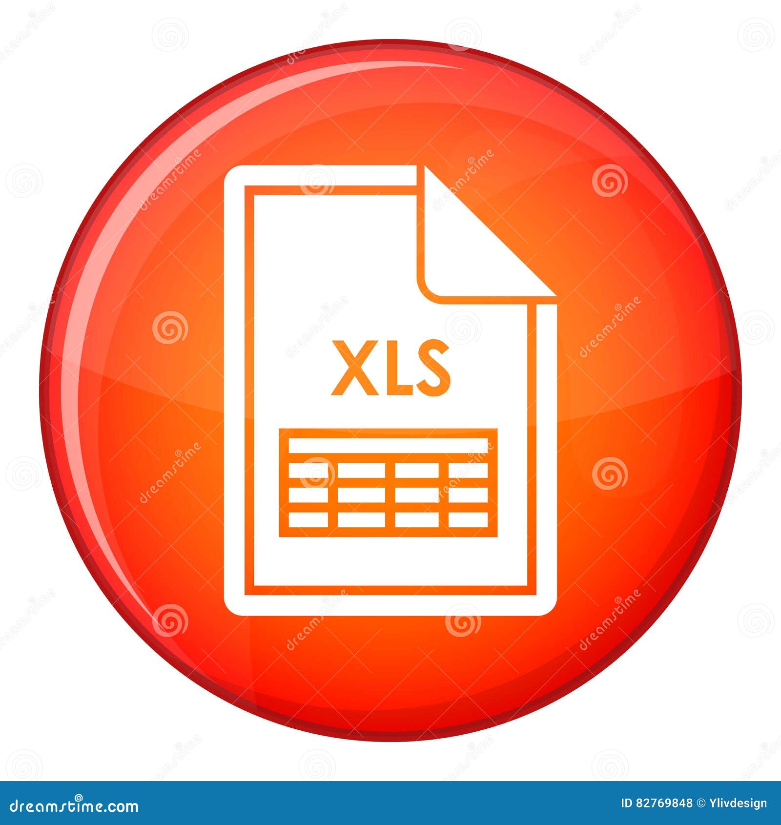 File XLS icon, flat style editorial stock photo. Illustration of multimedia - 82769848