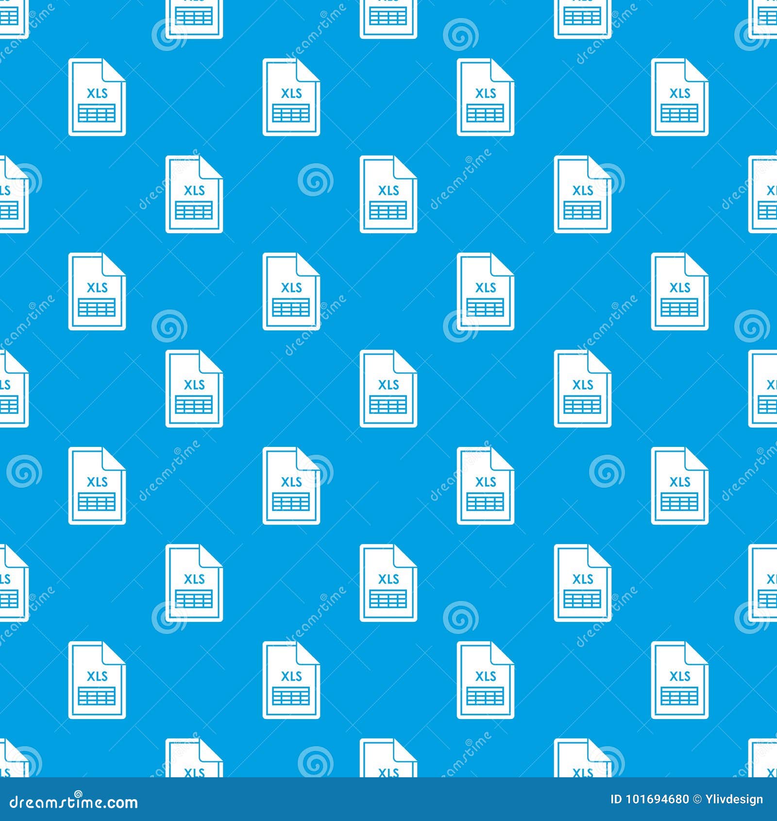 File XLS Pattern Seamless Blue Stock Vector - Illustration of download ...