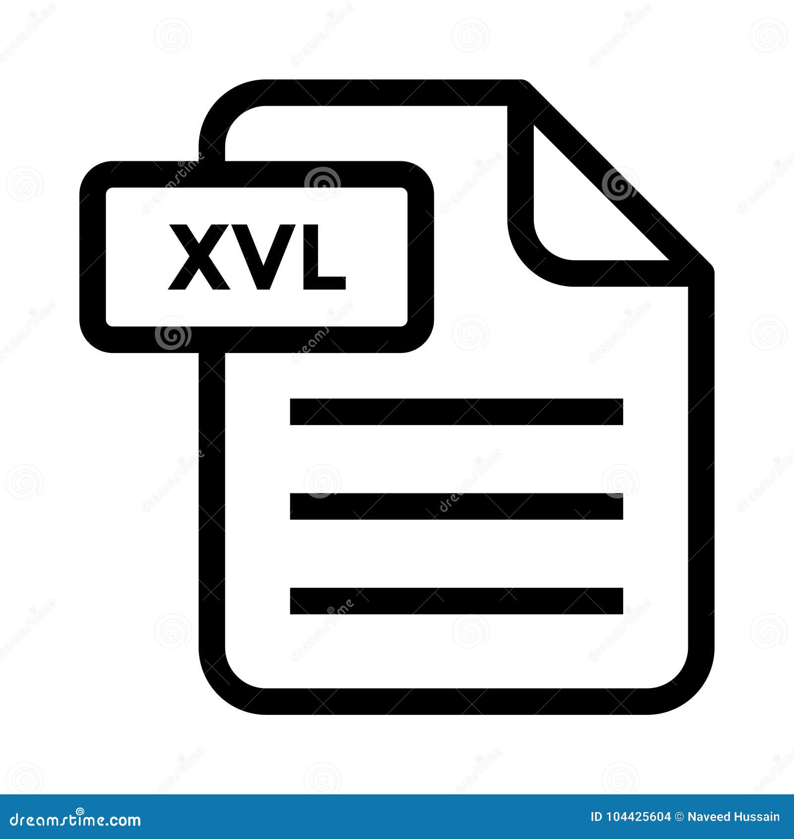 File xvl Line icon stock illustration. Illustration of glyphs - 104425604