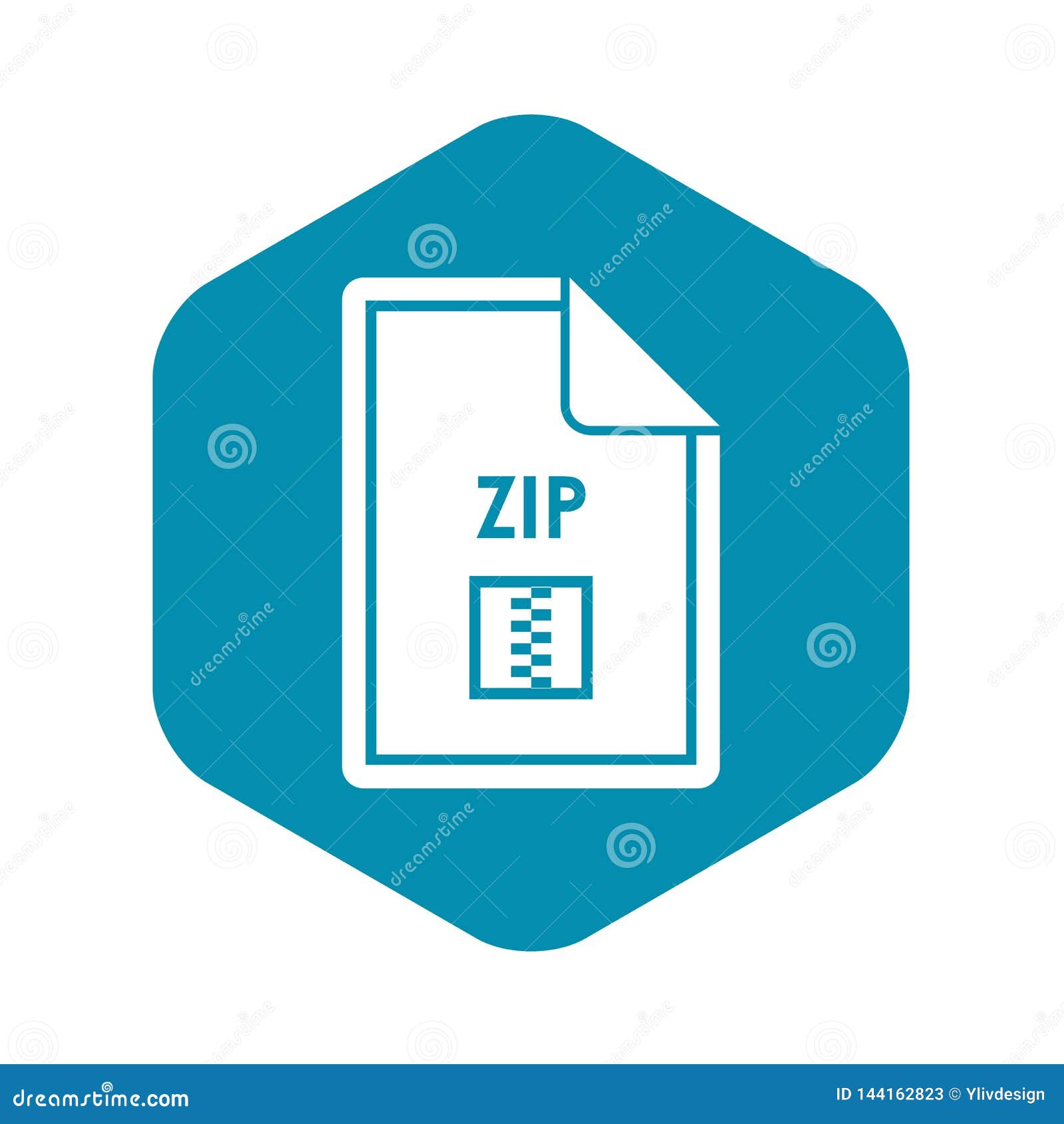 File ZIP Icon, Simple Style Stock Vector - Illustration of application ...