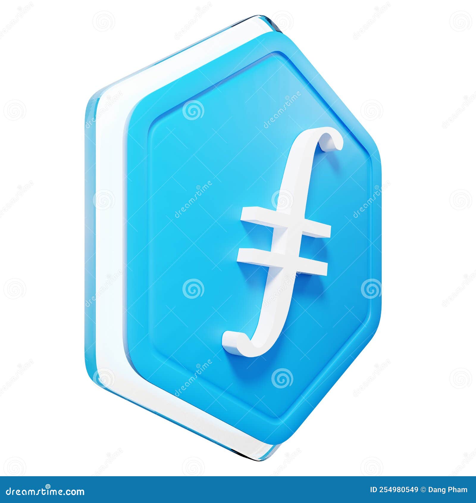 Filecoin (FIL) Badge Left View Editorial Stock Image - Illustration of ...