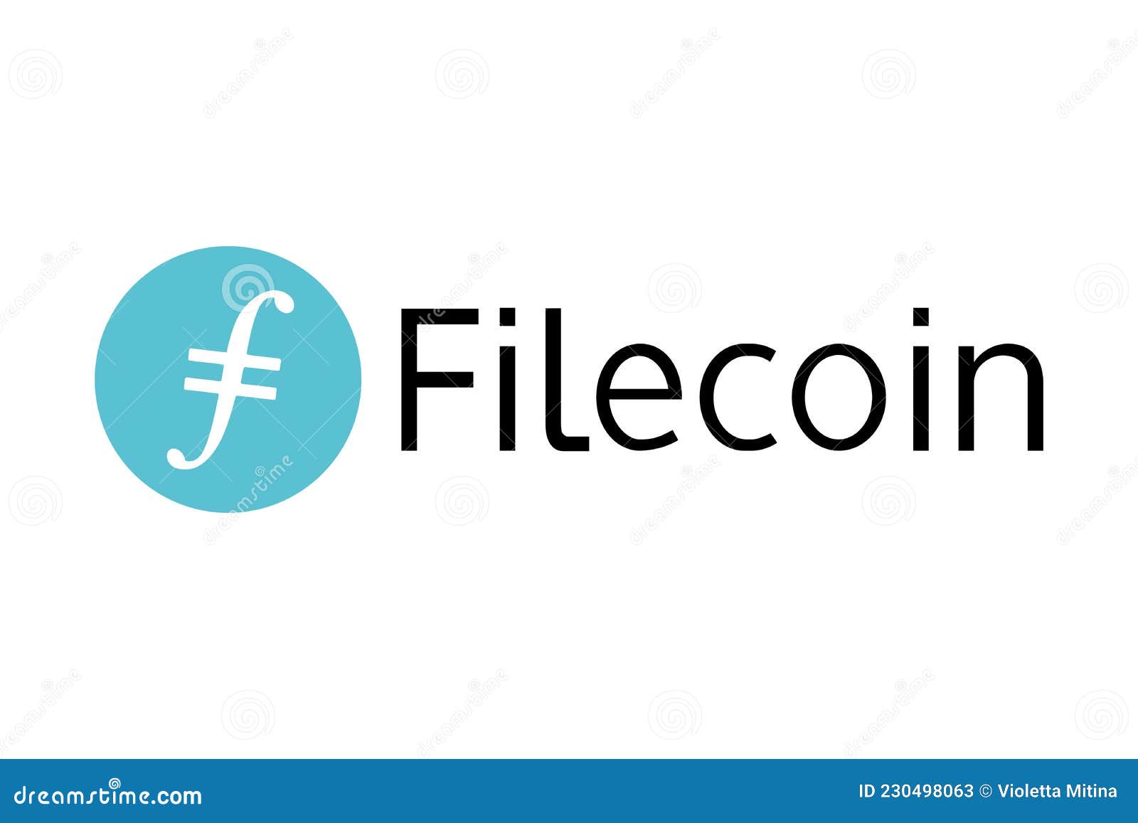 Vector Filecoin FIL Logo | CartoonDealer.com #116440507