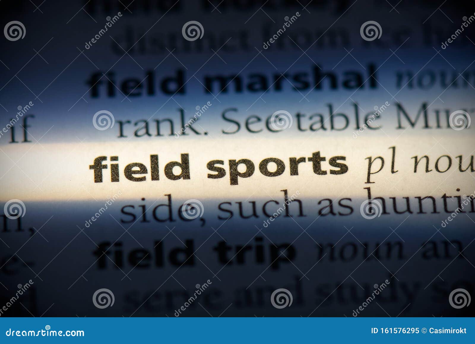 Filed sports stock image. Image of thesaurus, filed - 161576295