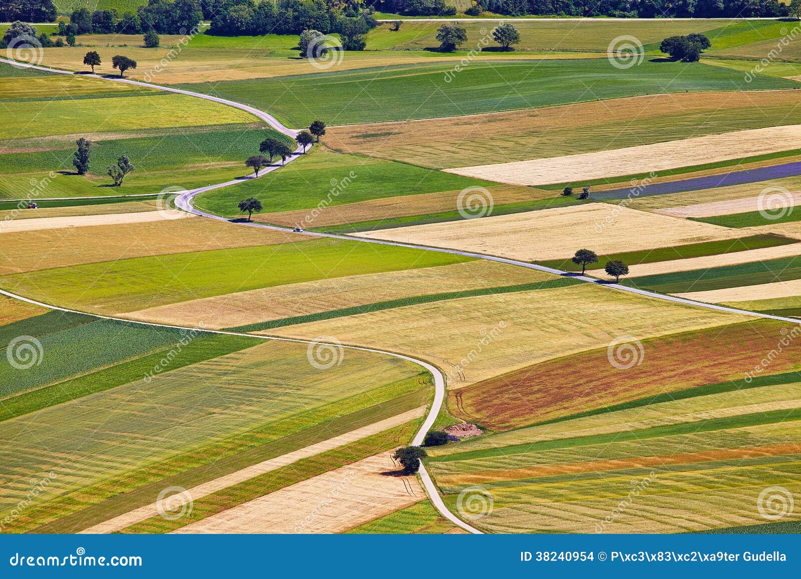 Fileds stock photo. Image of aerial, agricultural, birds - 38240954