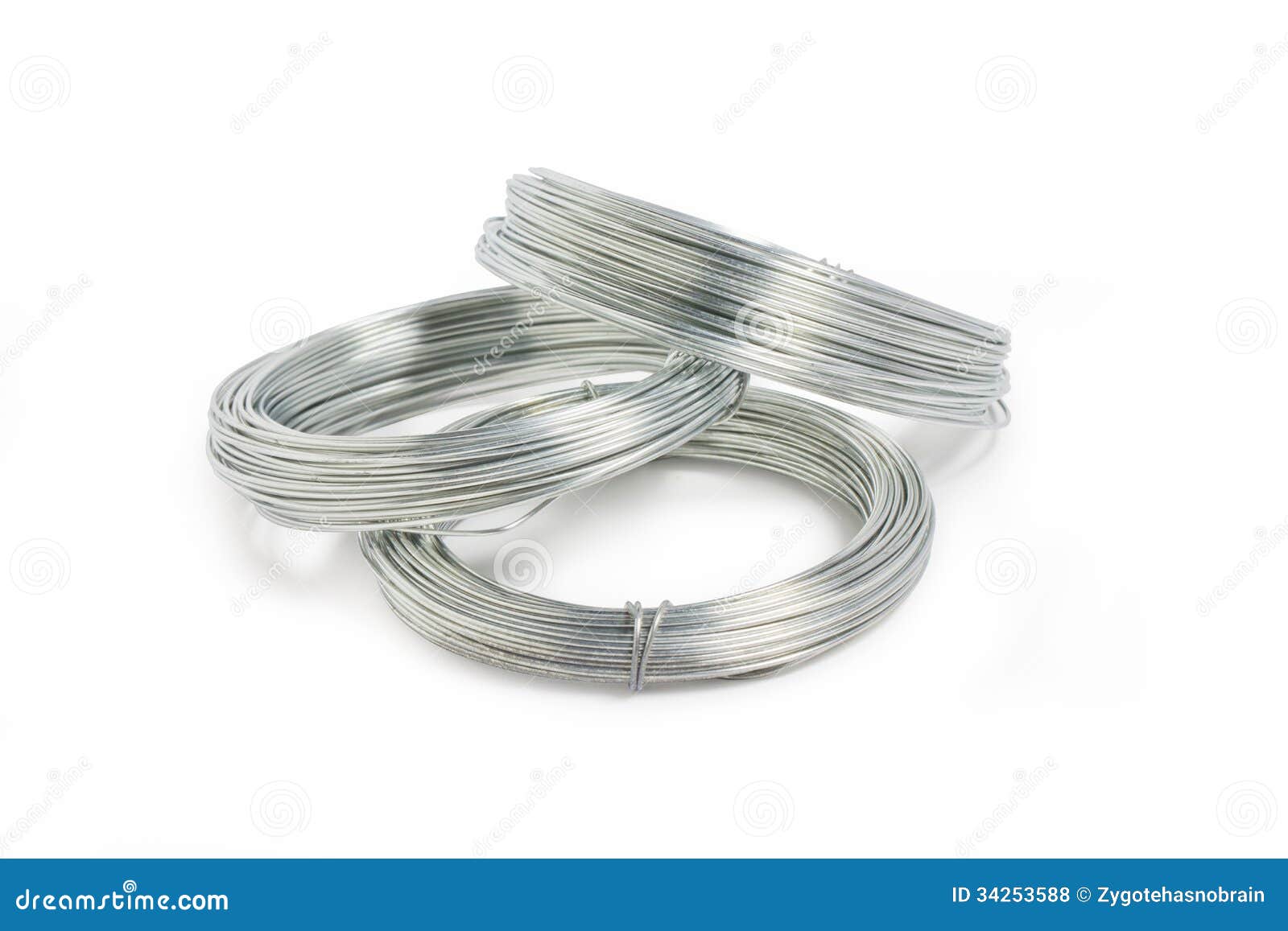 Fileira ou fio de metal. foto de stock. Imagem de limpo - 34253588