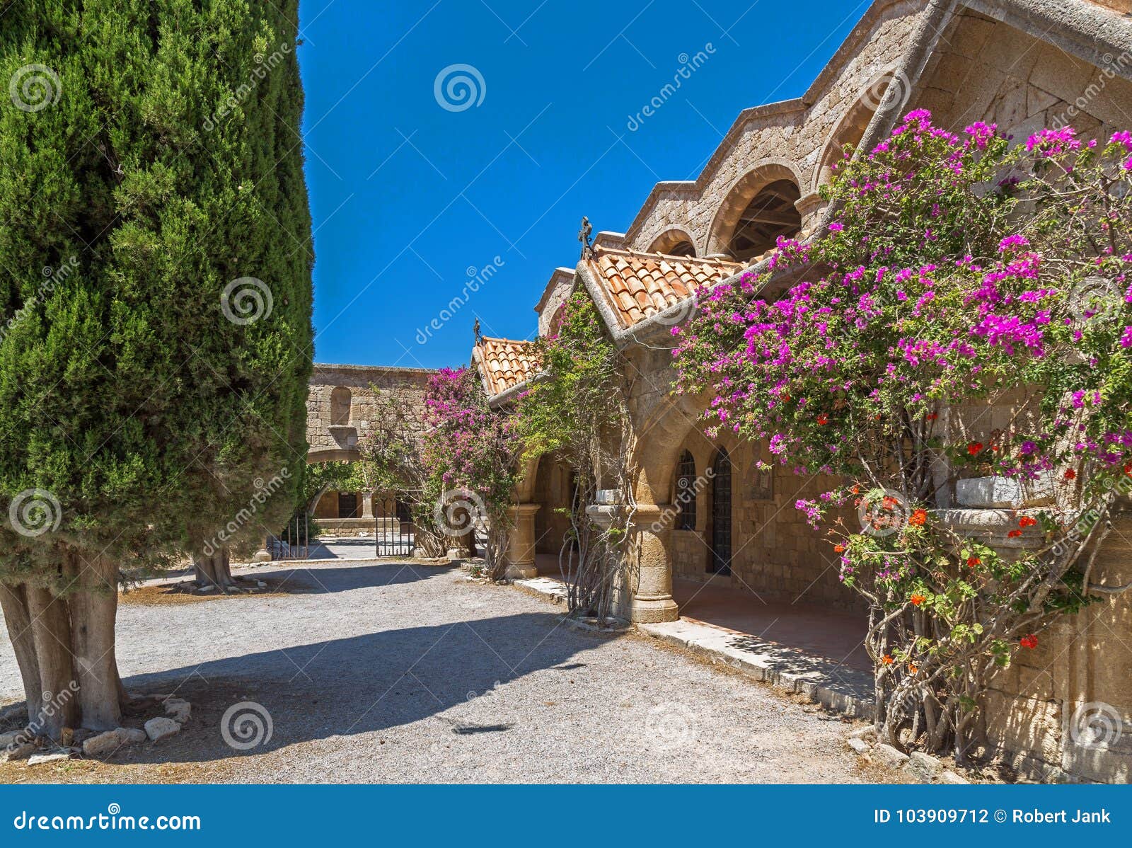 Filerimos, Rhodes photo stock. Image du excavation, historique - 103909712