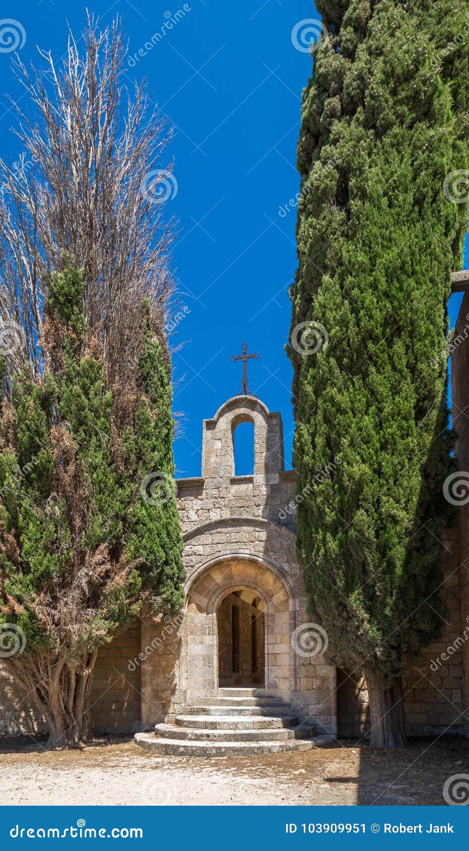 Filerimos, Rhodes image stock. Image du grec, chrétien - 103909951