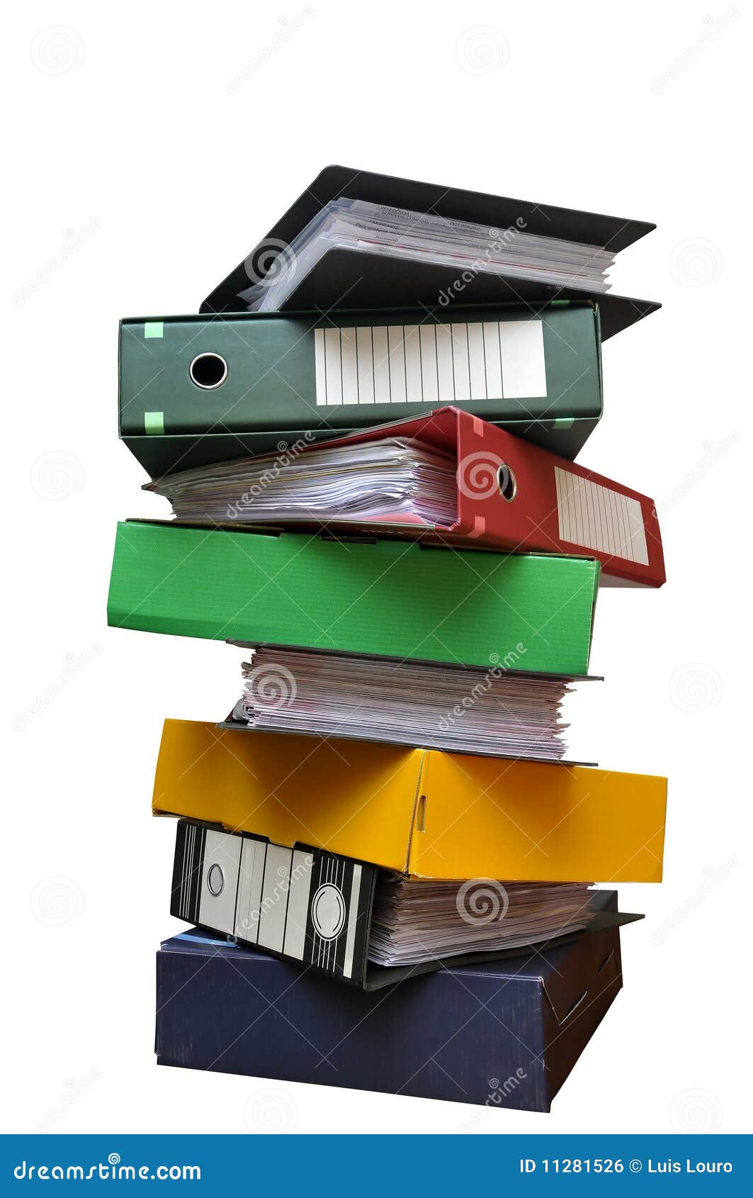 Files stock photo. Image of work, isolated, folder, paper - 11281526