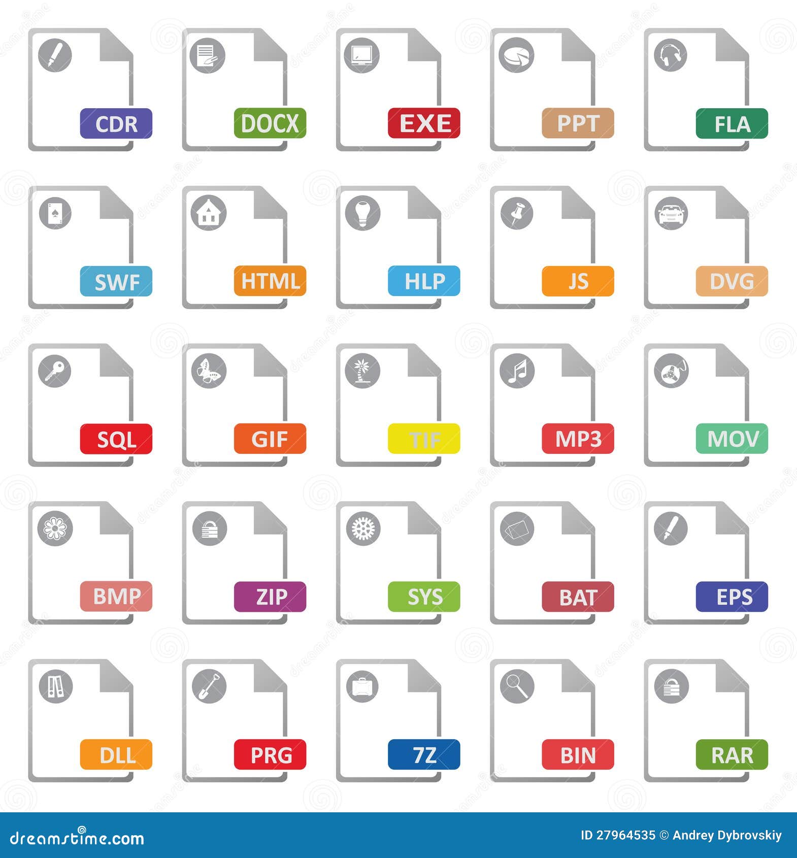 Files stock vector. Illustration of file, office, symbol - 27964535