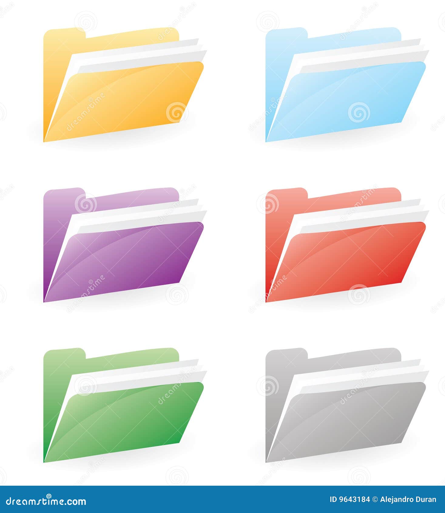 Files stock vector. Illustration of graphic, organize - 9643184