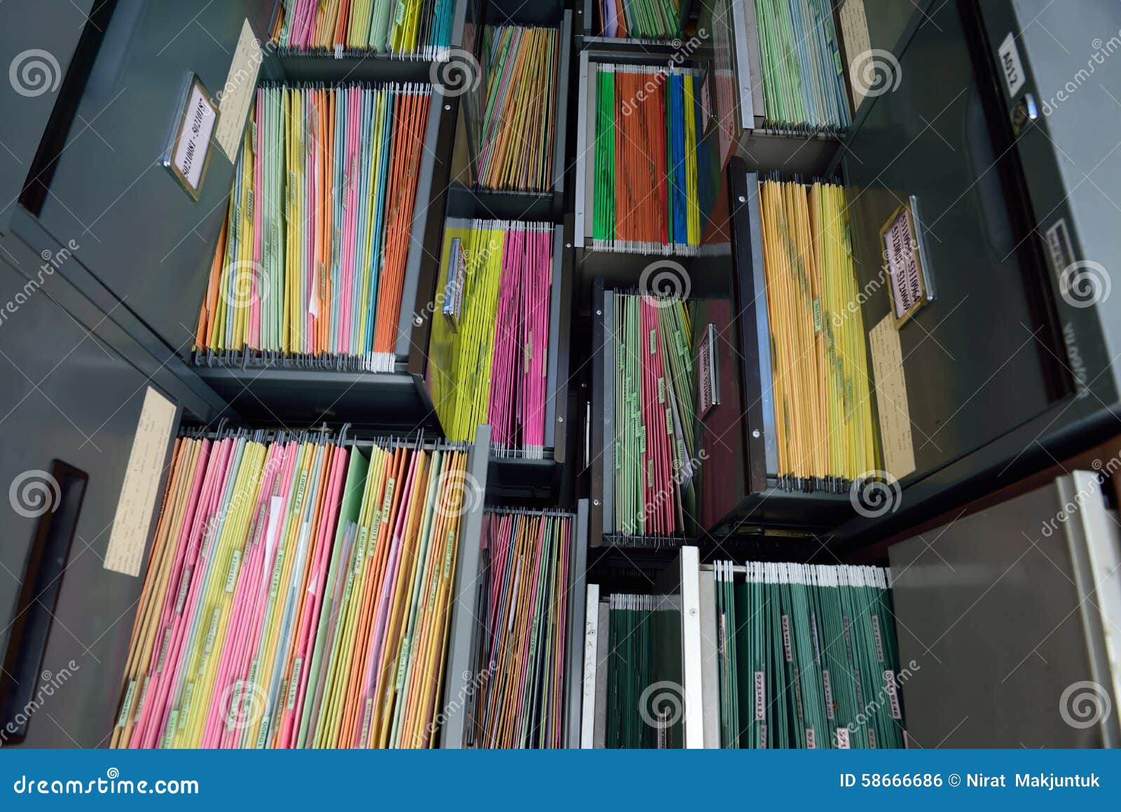 Files stock photo. Image of management, paper, record - 58666686