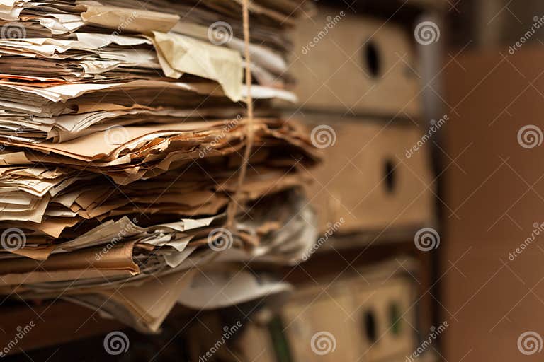 Files in Archive Room stock photo. Image of information - 90736188