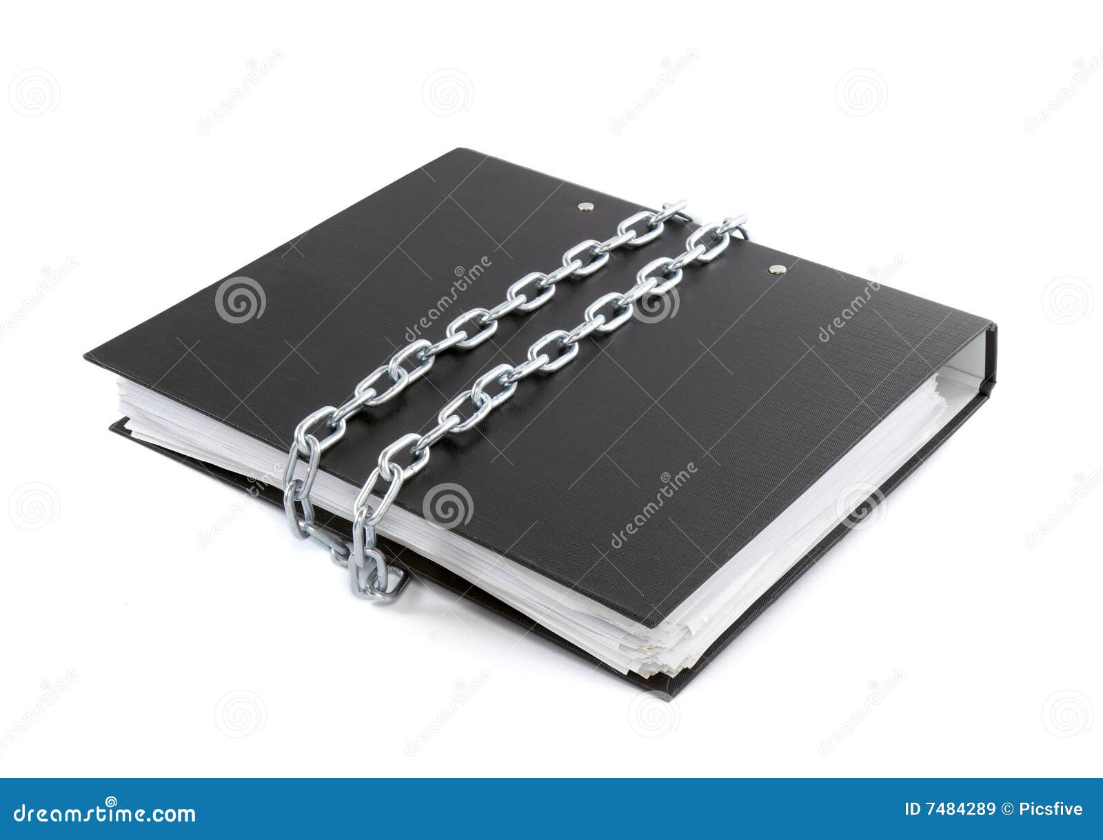 Files and chain 1 stock image. Image of concept, indoors - 7484289