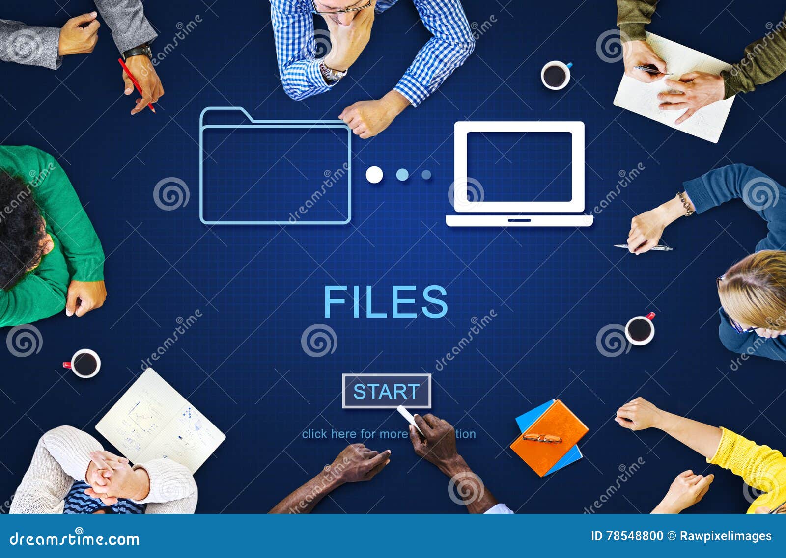 Files Data Information Message Network Share Concept Stock Photo ...