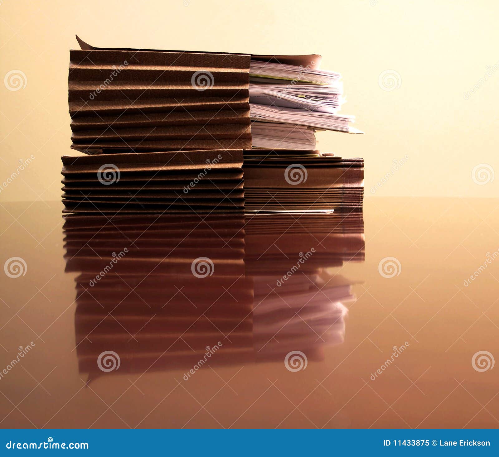 Files on Desk stock image. Image of stacked, messy, store - 11433875