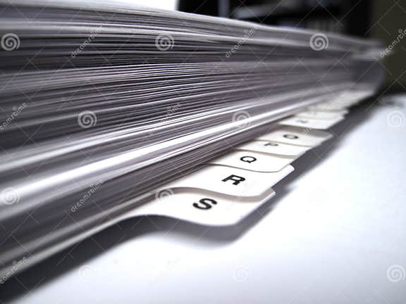 Files on Desk stock photo. Image of rows, messy, shelf - 13022972