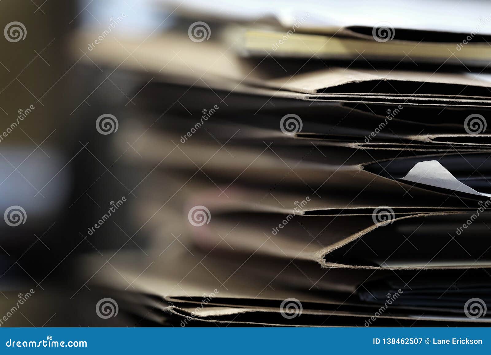 Files on Desk Business Work Folders for Organizing Papers Stock Image ...