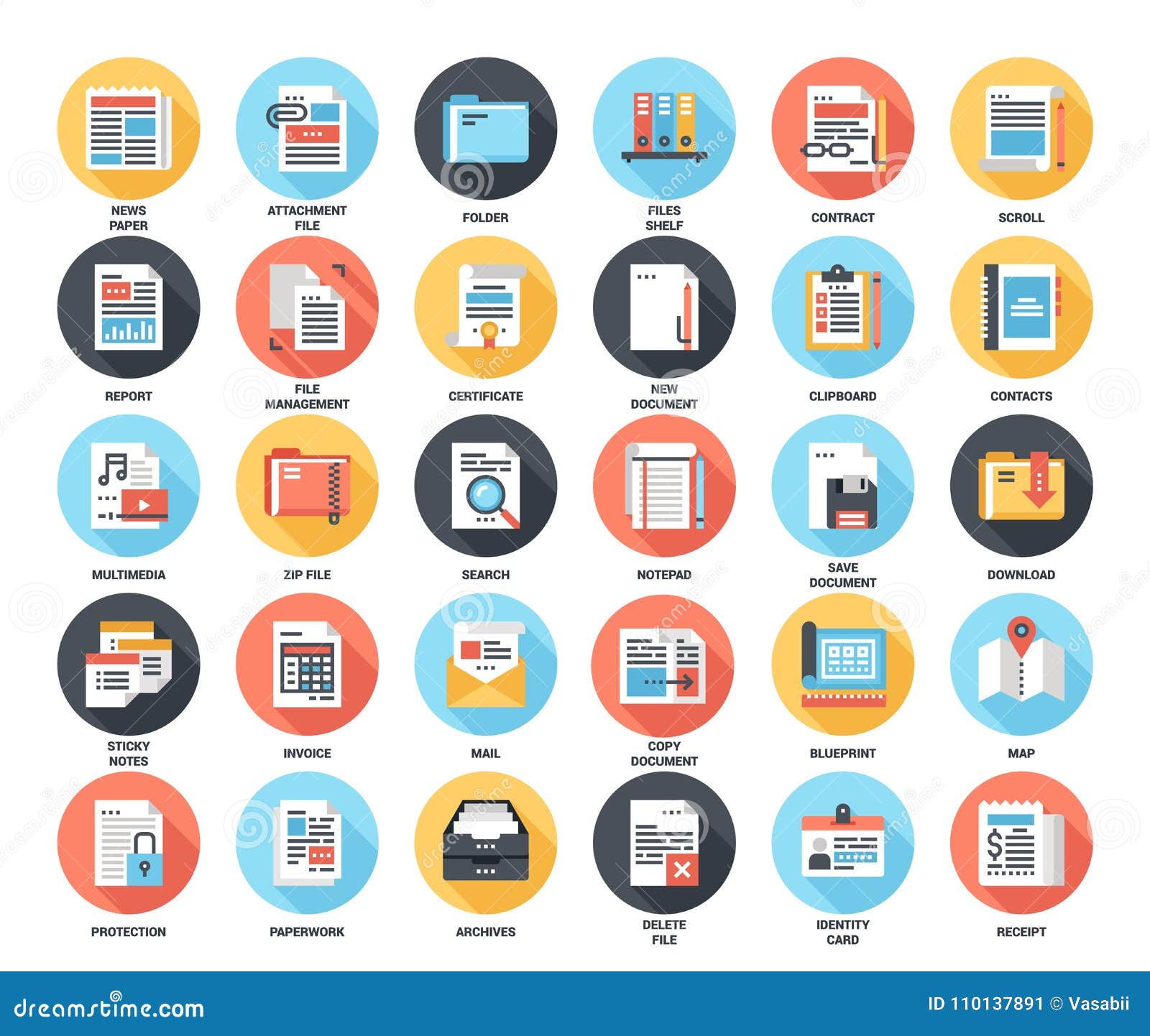 Flat Files Copy Logo And Visiting Card Template. Busienss Concept Logo ...